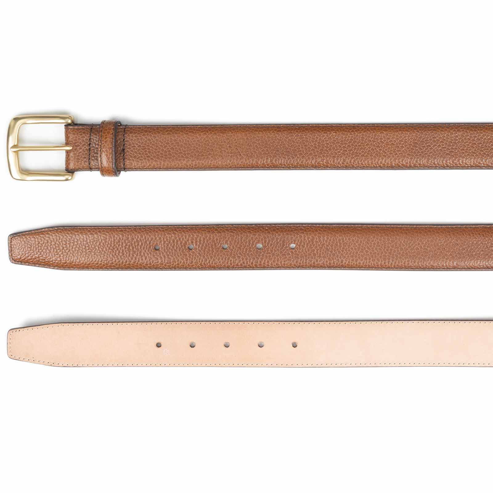 104436 - COGNAC PEBBLE GRAIN – Meermin Shoes